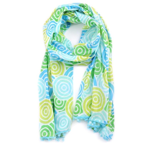 Malabar Bay | Accessories | Malabar Jubilee Blue Green Scarf | Poshmark